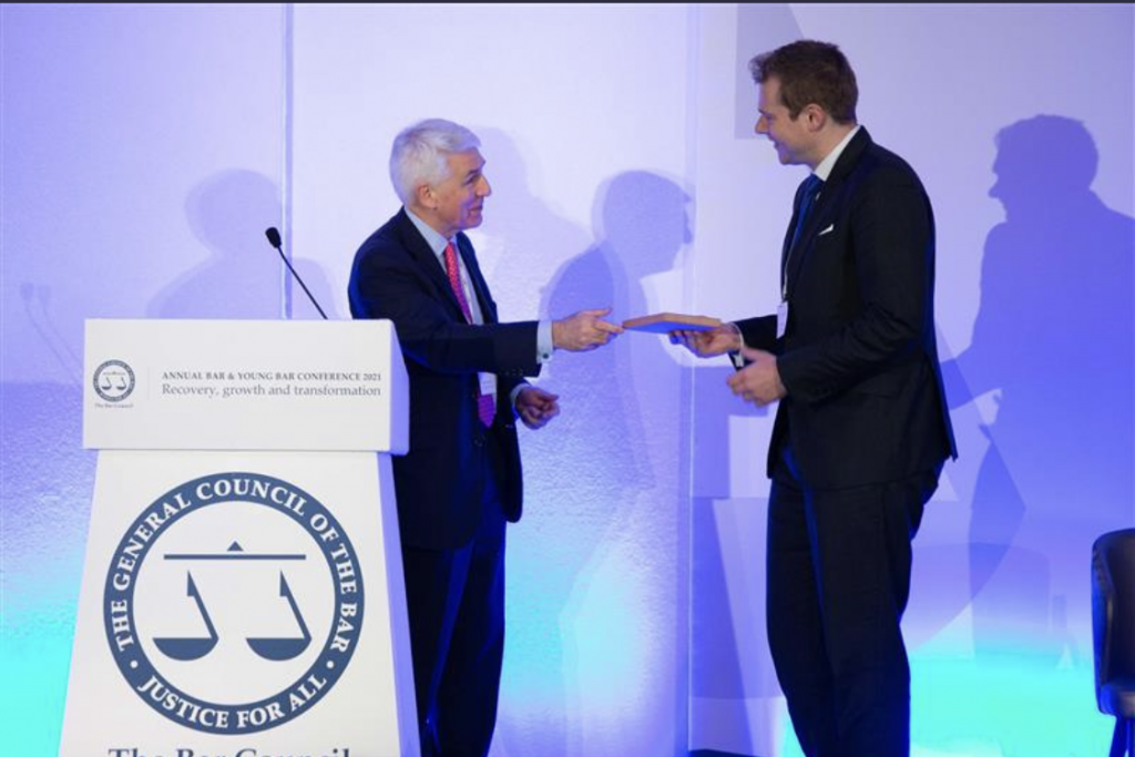 Daniel Grütters awarded the Young Pro Bono Barrister of the Year – One ...